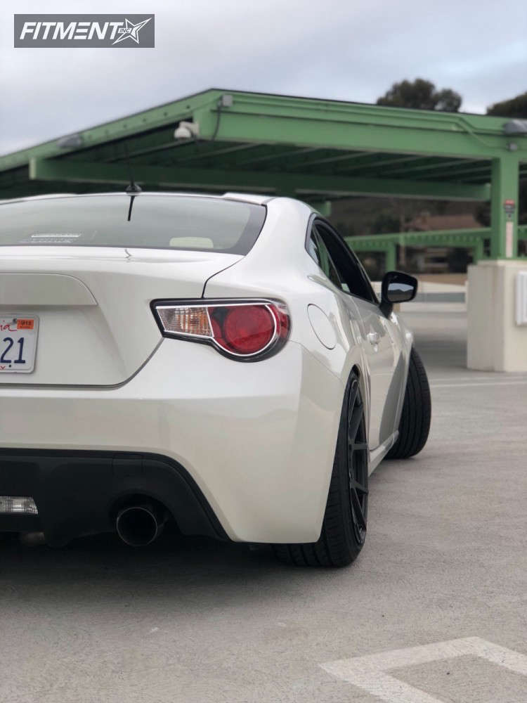 2013 Scion FR-S Base with 18x9.5 Rotiform Kps and Delinte 235x35 on Coilovers | 315128 | Fitment ...