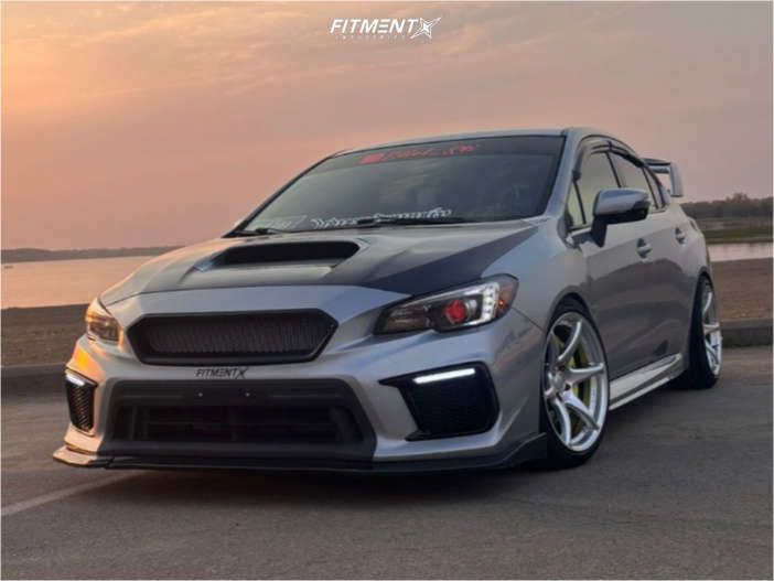 2018 Subaru WRX STI Base with 18x9.5 Kansei Tandem and Lexani 235x40 on Coilovers | 3165475 ...