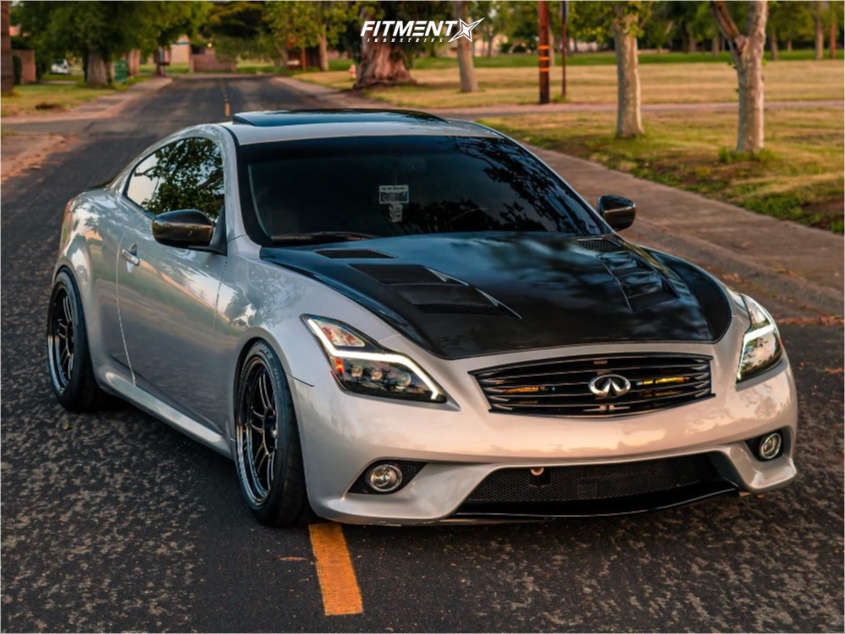 2010 INFINITI G37 Sport with 18x9.5 Enkei Rpf1 and Nitto 245x40 on Coilovers | 3165482 | Fitment ...