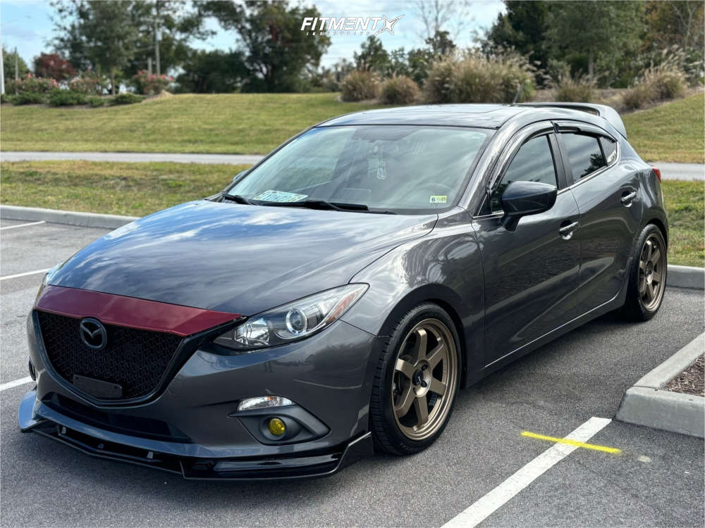 2016 Mazda 3 I Touring with 18x8 AVID1 Av6 and Continental 225x40 on ...