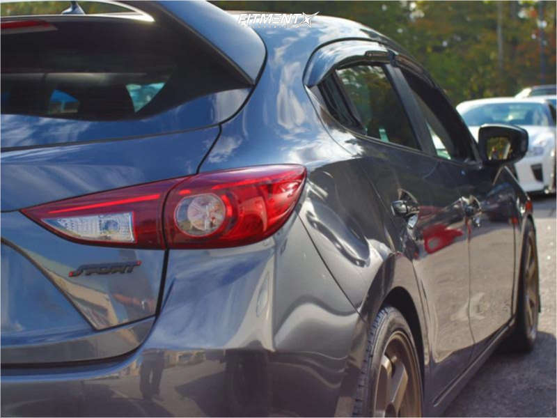 2016 Mazda 3 I Touring with 18x8 AVID1 Av6 and Continental 225x40 on ...