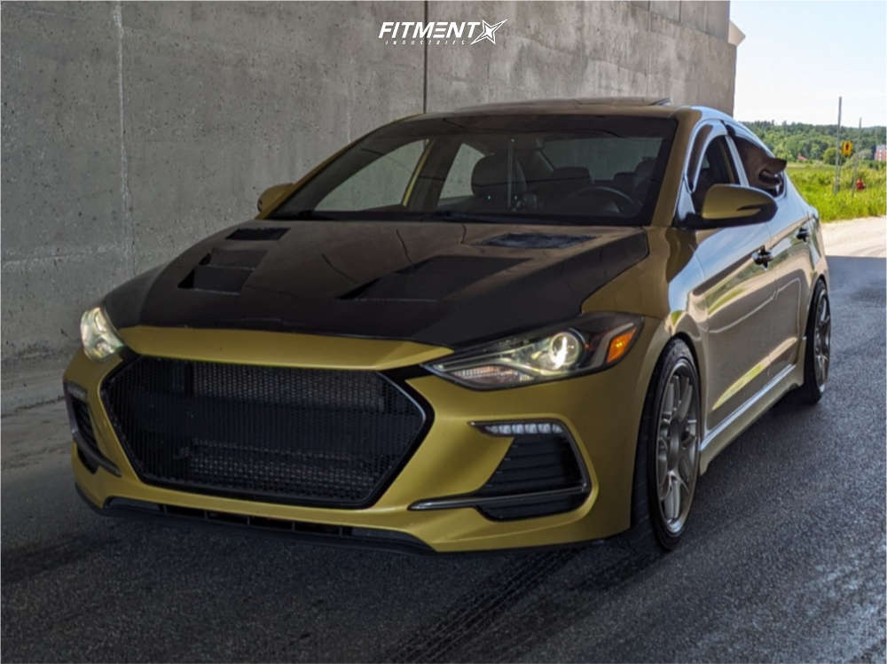 2018 Hyundai Elantra Sport with 18x8.5 Motegi Mr158 and Sailun 225x40 on Coilovers | 3168092 ...
