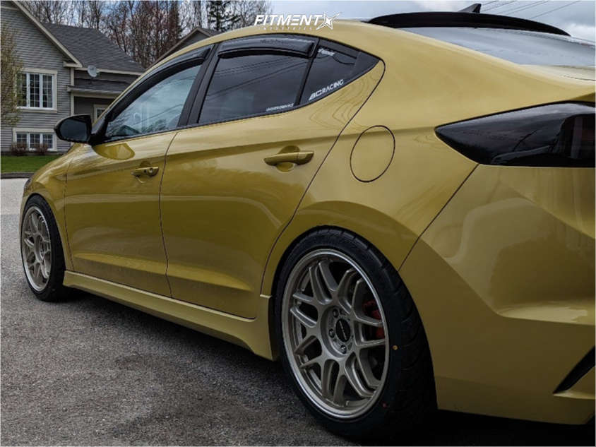2018 Hyundai Elantra Sport with 18x8.5 Motegi Mr158 and Sailun 225x40 on Coilovers | 3168092 ...