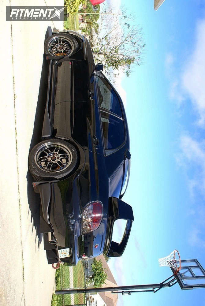 2007 Subaru WRX STI Base with 17x8 Enkei RPF1 and Michelin 235x45 on ...