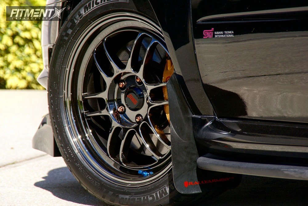 2007 Subaru WRX STI Base with 17x8 Enkei RPF1 and Michelin 235x45 on ...
