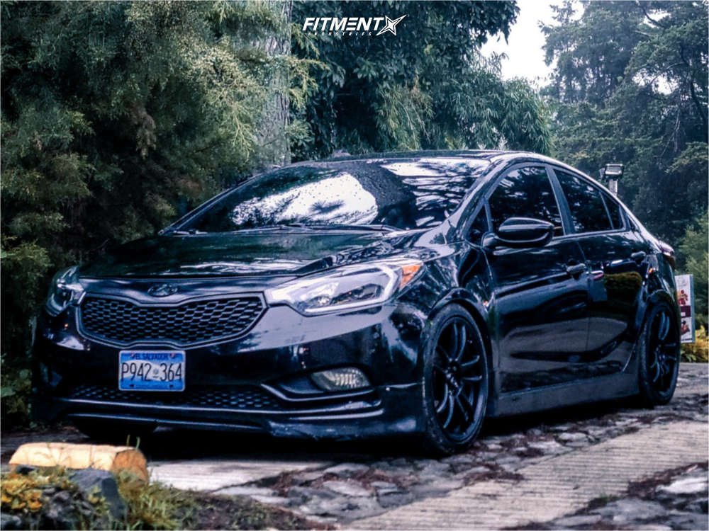 2014 Kia Forte EX with 18x8.5 Work Emotion Cr Kiwami and Farroad 205x40 ...