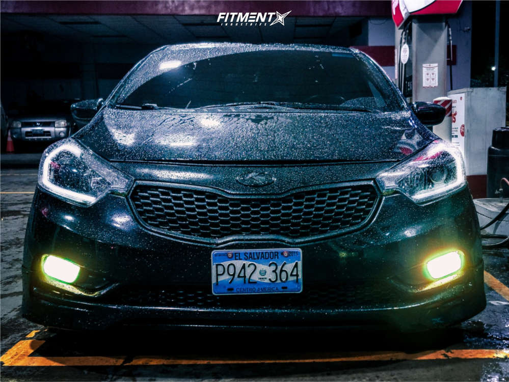 2014 Kia Forte EX with 18x8.5 Work Emotion Cr Kiwami and Farroad 205x40 ...