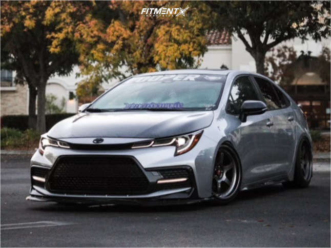 2022 Toyota Corolla SE with 18x9.5 Aodhan AH08 and Michelin 225x40 on ...