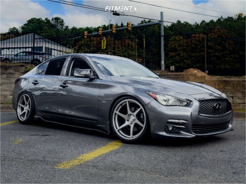 2016 INFINITI Q50 Premium with 19x9.5 Anovia Titan and Pirelli 265x35 ...