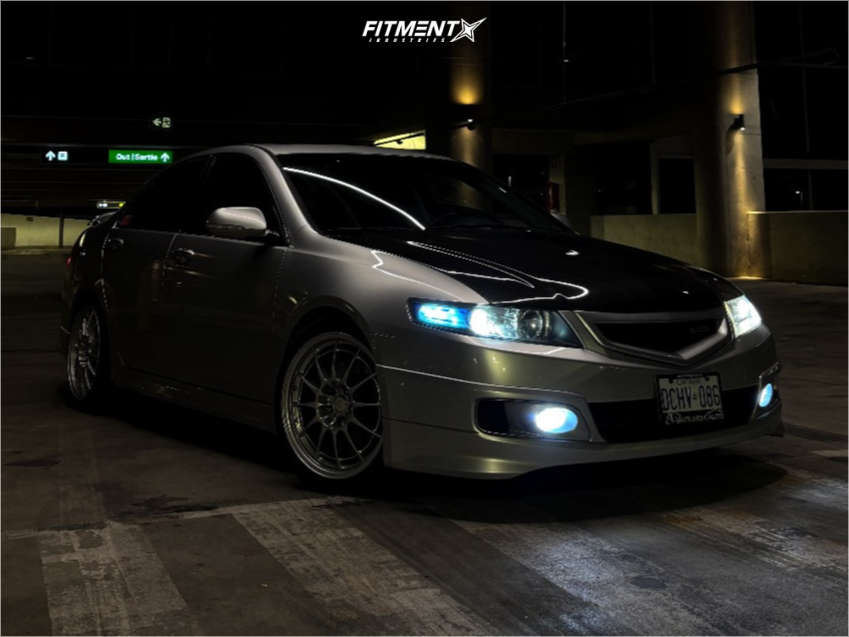 2007 Acura TSX Base with 18x8.5 Enkei Nt03m and Nankang 225x40 on ...