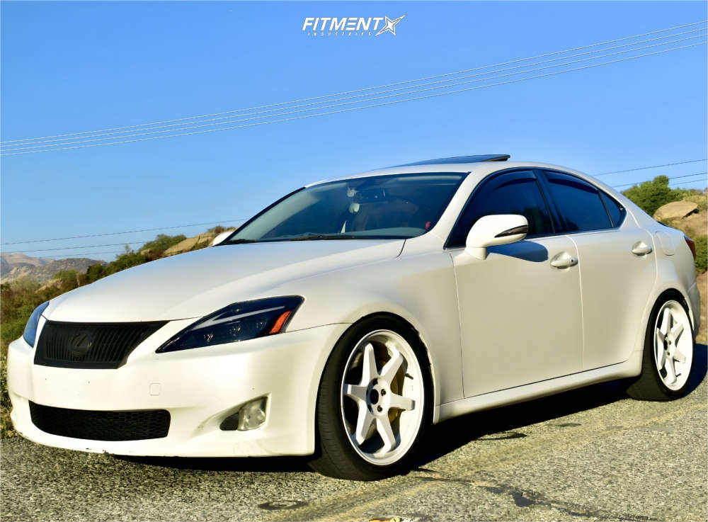 2010 Lexus IS250 Base with 19x8.5 Vors Tr37 and Advanta 235x35 on Stock ...