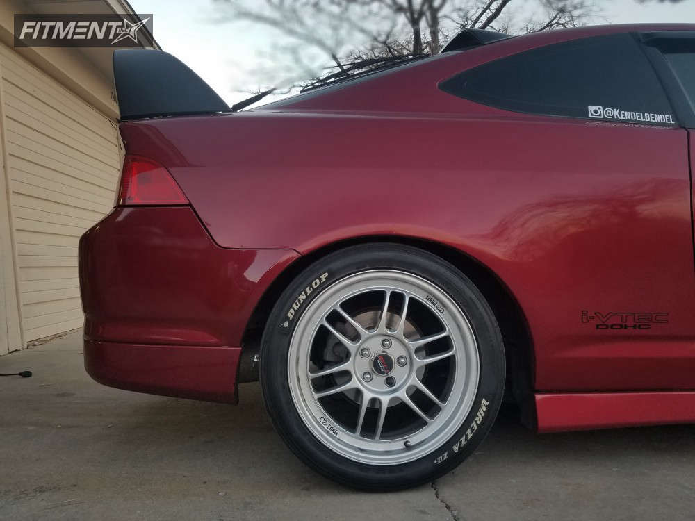2003 Acura RSX Type-S with 17x7.5 Enkei RPF1 and Dunlop 215x45 on ...