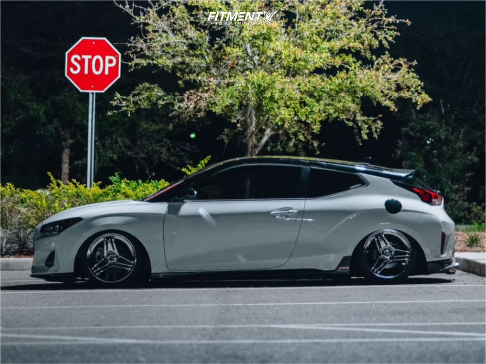 2020 Hyundai Veloster Turbo Ultimate with 17x8 Anovia Treble and ...