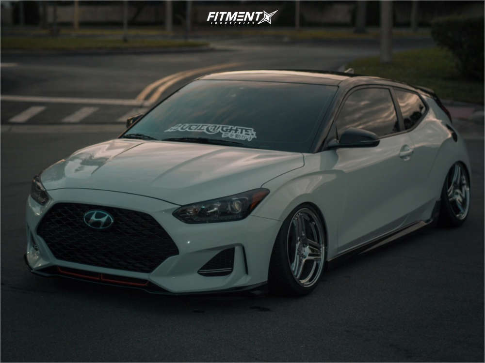 2020 Hyundai Veloster Turbo Ultimate with 17x8 Anovia Treble and ...