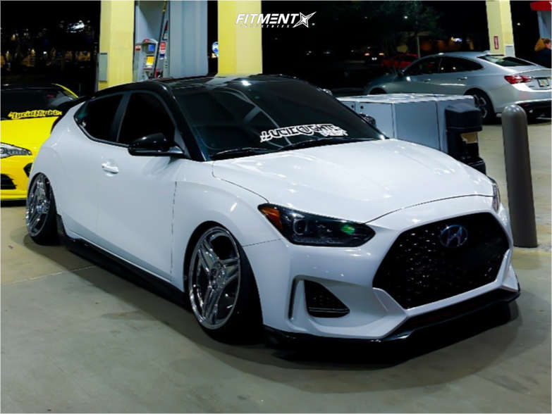 2020 Hyundai Veloster Turbo Ultimate with 17x8 Anovia Treble and ...