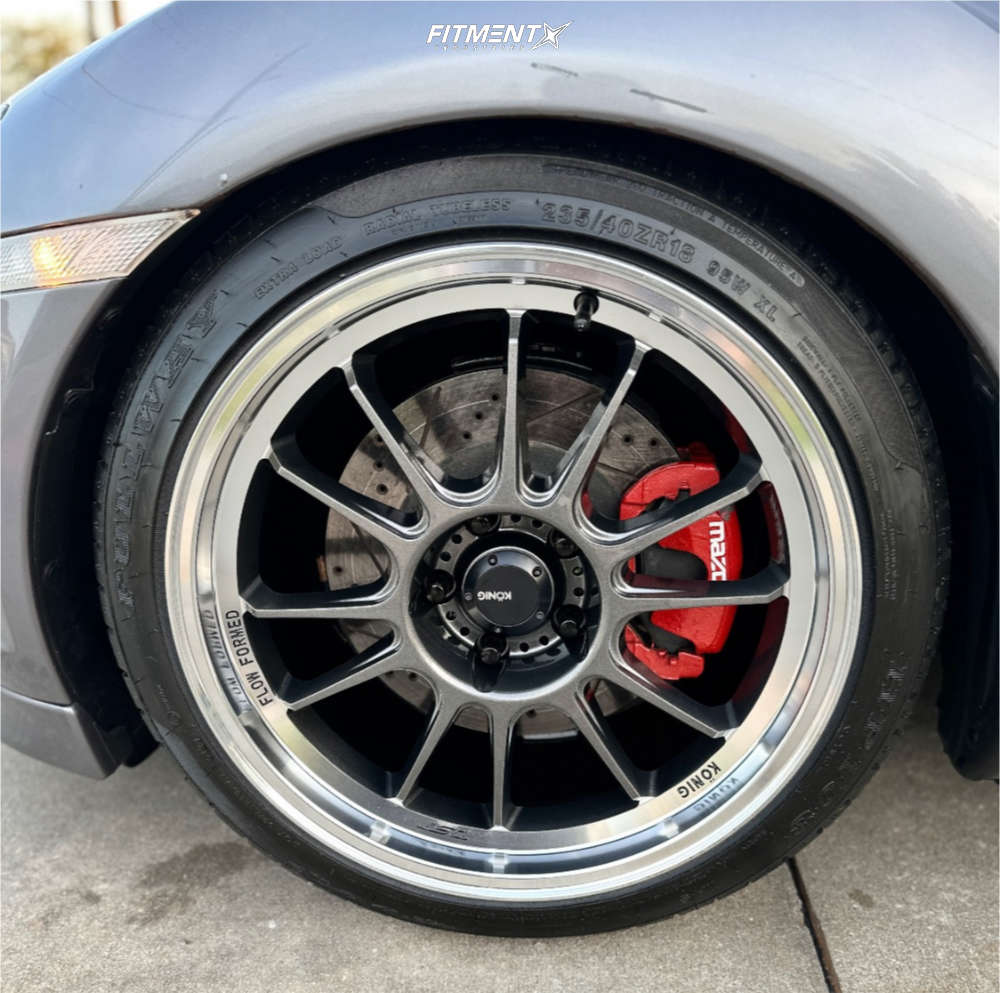 2004 Mazda RX-8 Base with 18x9.5 Konig Hypergram and Fuel 235x40 on ...