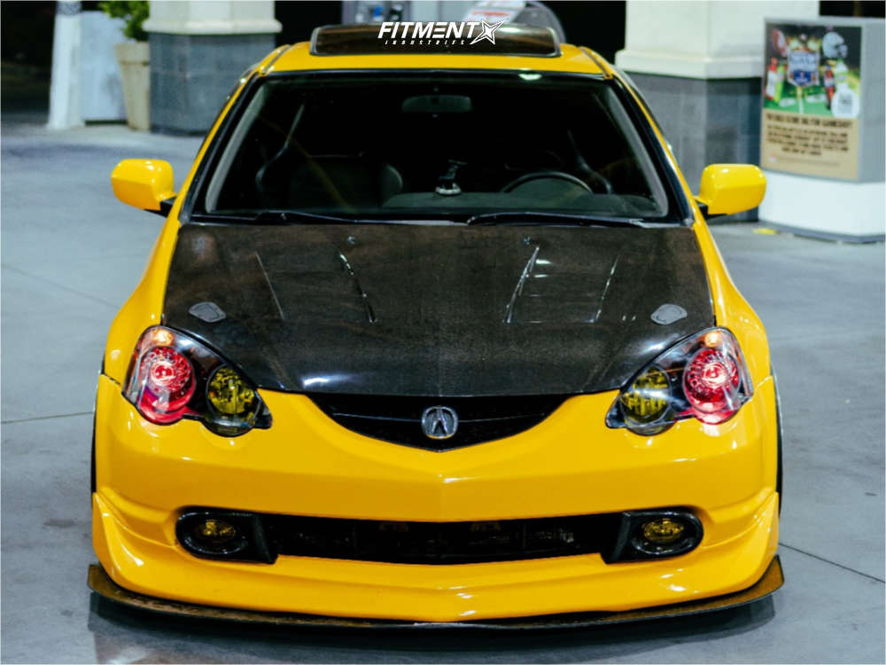 2002 Acura RSX Type-S with 17x10 Work Vsxx and Federal 215x40 on ...