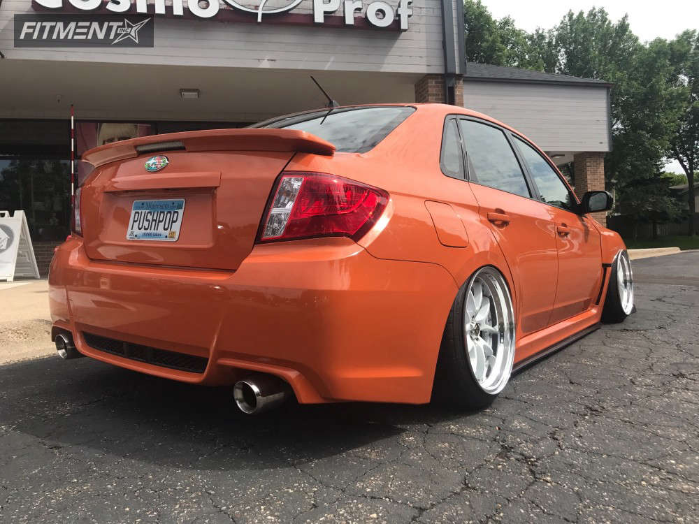 2013 Subaru WRX Limited with 18x10 Work VS SS and Federal 225x35 on Air ...