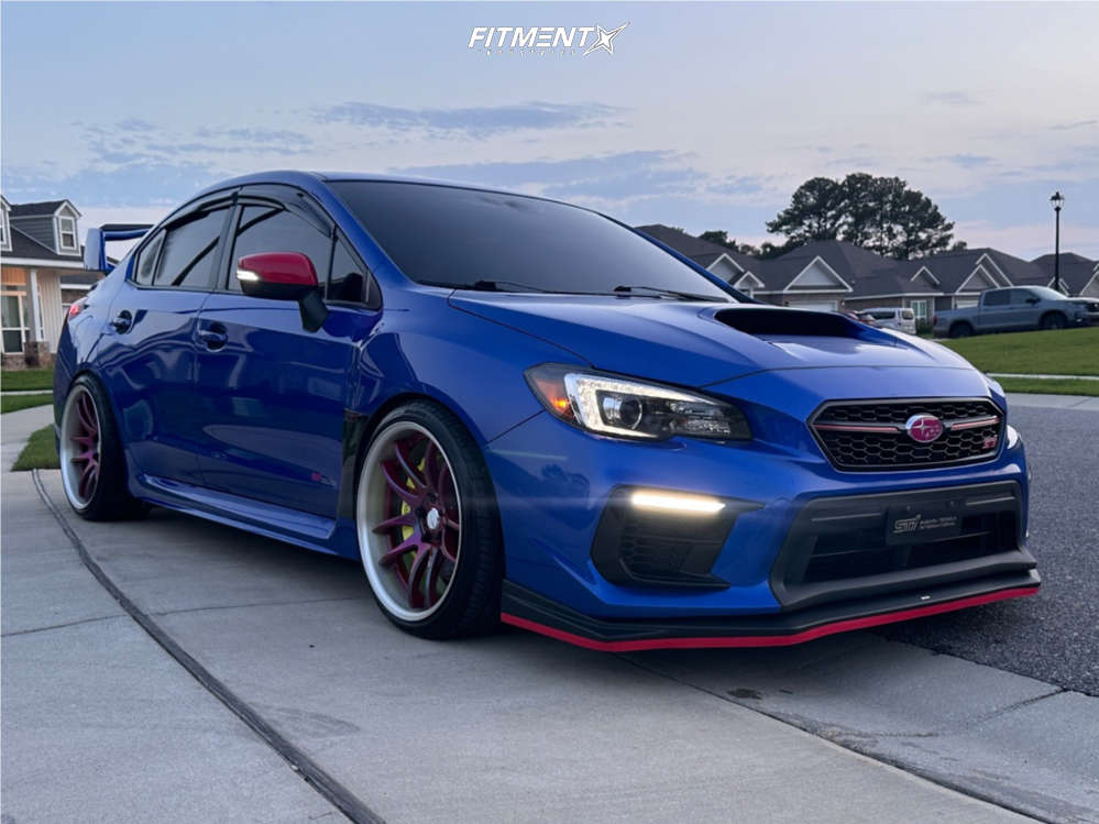 2021 Subaru WRX STI Base with 19x9.5 Work Emotion Cr 2p and Yokohama ...