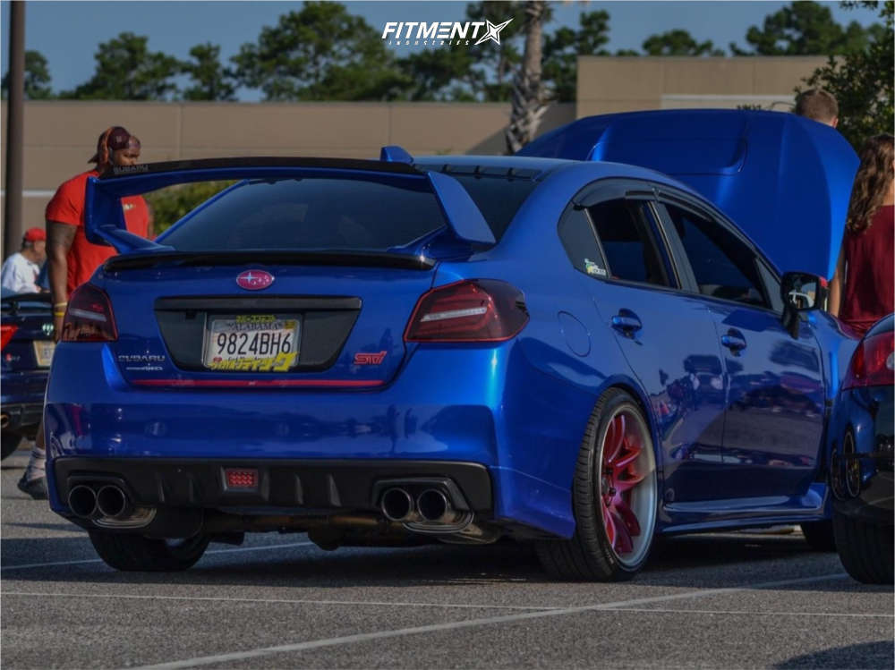 2021 Subaru WRX STI Base with 19x9.5 Work Emotion Cr 2p and Yokohama 235x35 on Coilovers ...