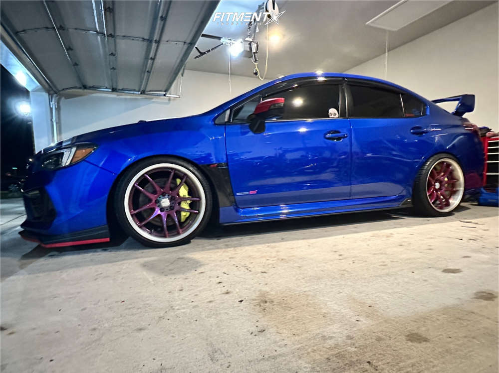 2021 Subaru WRX STI Base with 19x9.5 Work Emotion Cr 2p and Yokohama ...