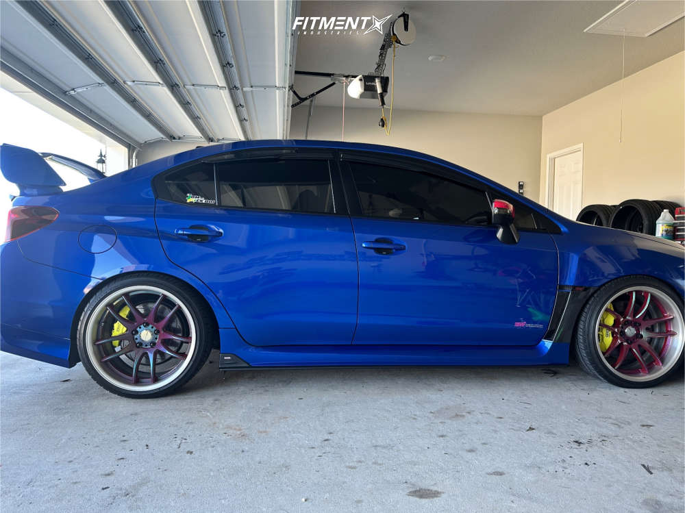 2021 Subaru WRX STI Base with 19x9.5 Work Emotion Cr 2p and Yokohama ...