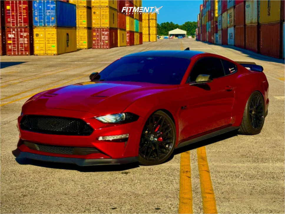 2021 Ford Mustang GT Premium with 20x10.5 Rohana Rfx10 and Mickey ...