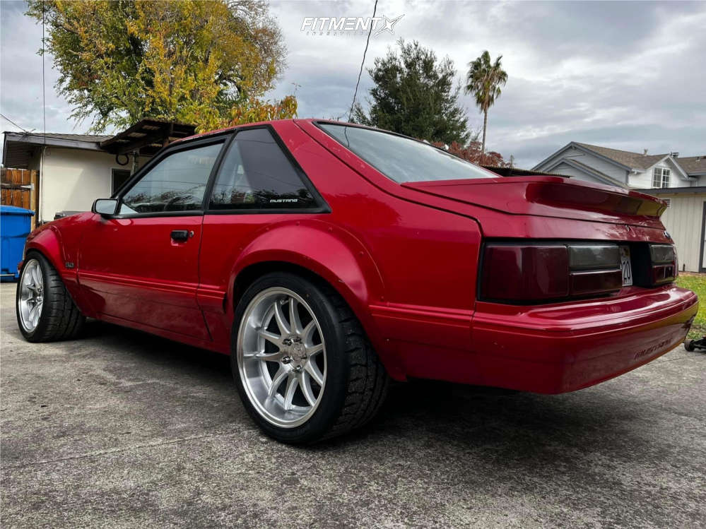1990 Ford Mustang GT with 18x9.5 Aodhan Ds02 and Michelin 285x30 on ...