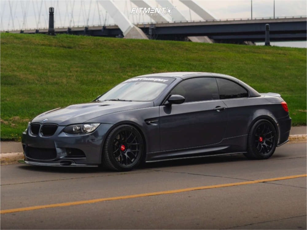 2008 BMW M3 Base with 18x10 Apex Ec-7 and Falken 275x35 on Lowering ...