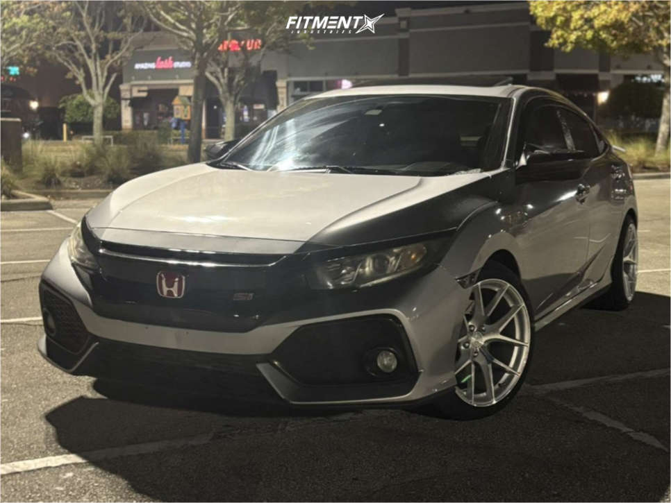 2017 Honda Civic Si with 18x9.5 Aodhan Aff7 and Lexani 235x40 on Stock ...