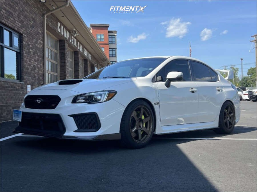 2018 Subaru WRX STI Limited with 18x9.5 Volk Te37 Saga S-plus and ...