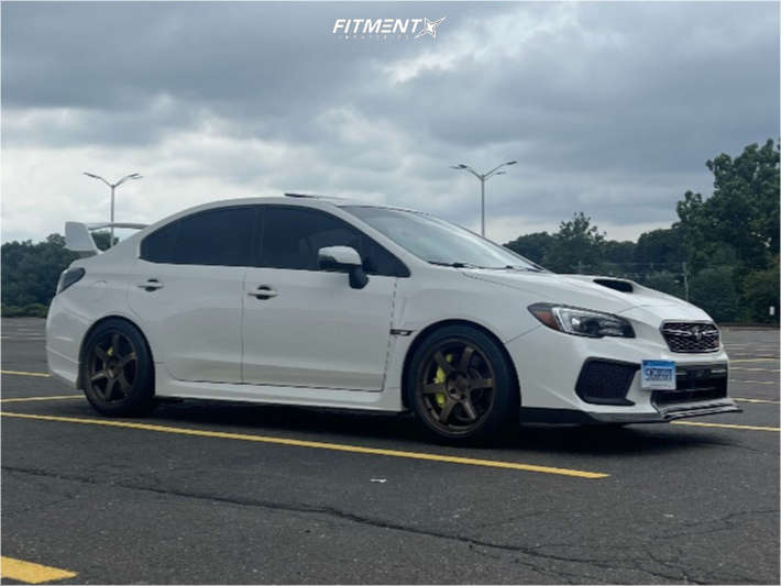 2018 Subaru WRX STI Limited with 18x9.5 Volk Te37 Saga S-plus and ...