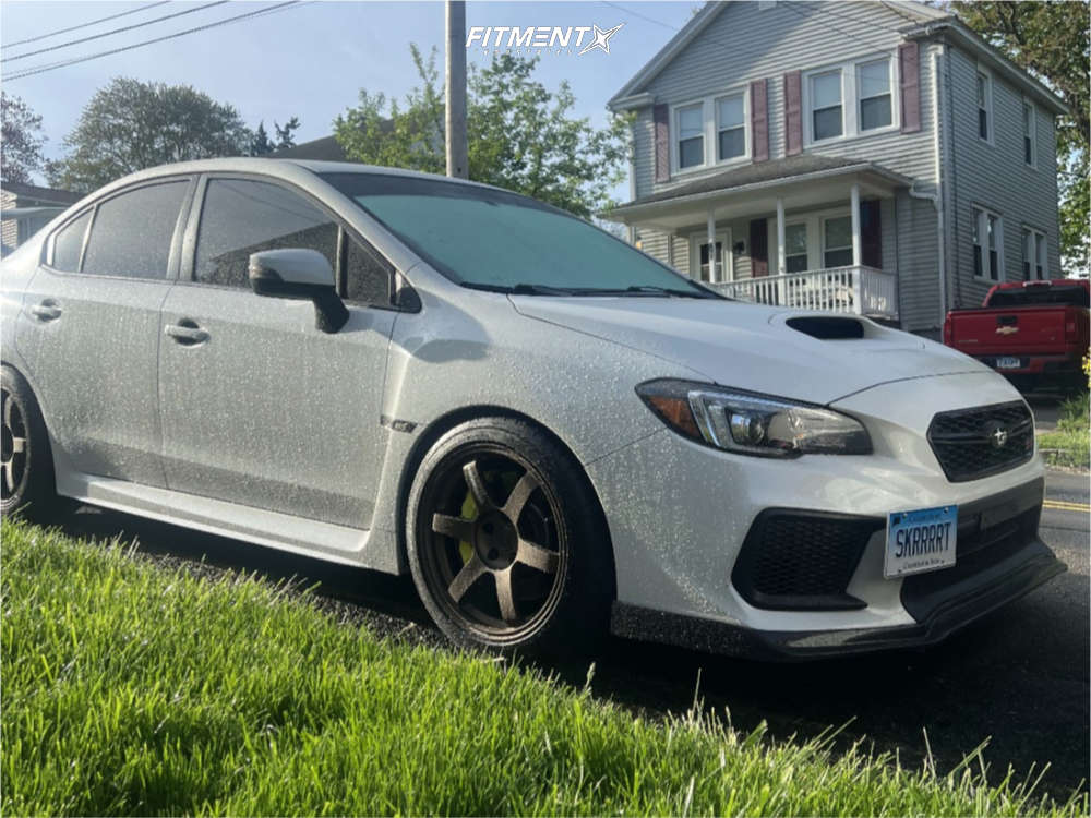 2018 Subaru WRX STI Limited with 18x9.5 Volk Te37 Saga S-plus and ...