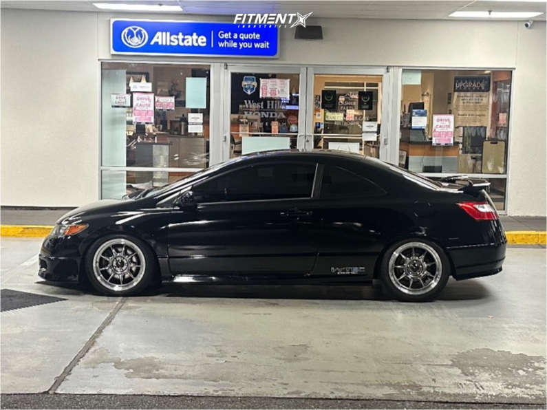 2007 Honda Civic Si with 17x8 Konig Countergram and Continental 225x45 ...