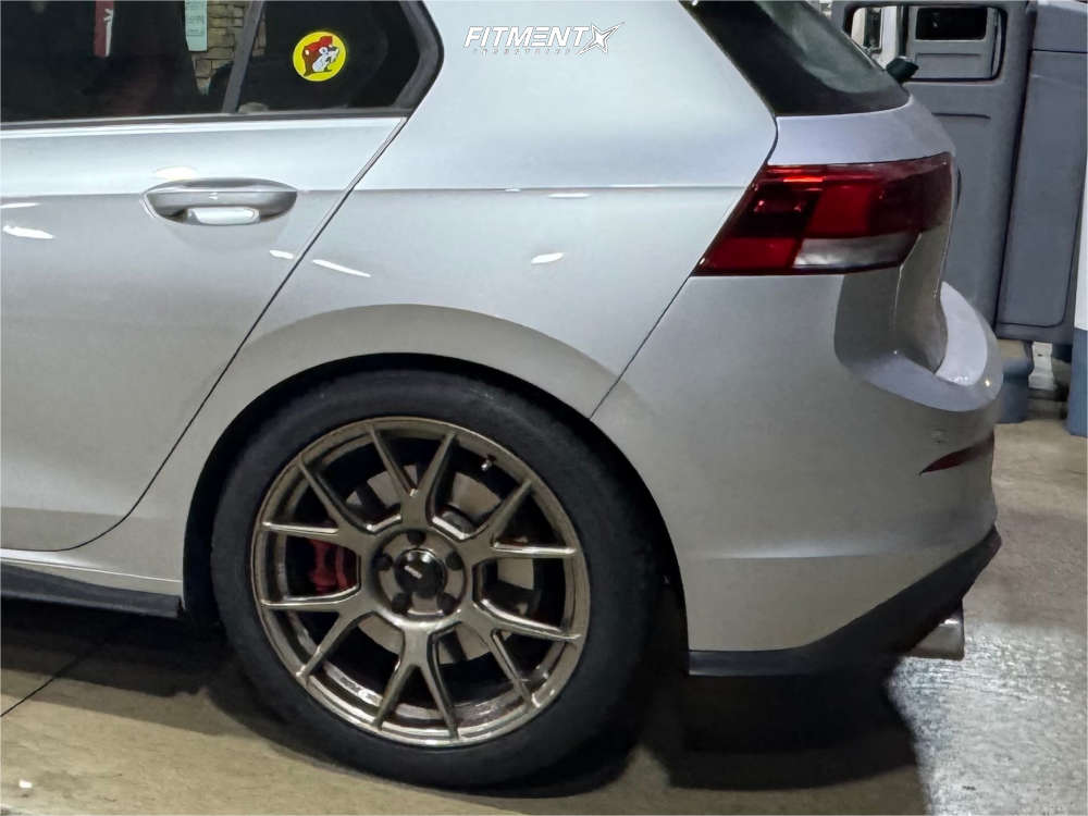 2023 Volkswagen GTI S with 18x8.5 Konig Ampliform and Continental 245x40 on Stock Suspension ...