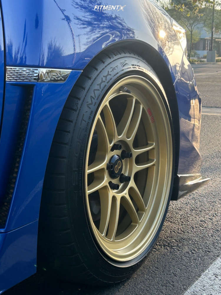 2021 Subaru WRX Limited with 18x8.5 Enkei Rpf1 and Dunlop 245x40 on Lowering Springs | 3196596 ...
