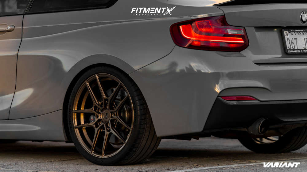 2015 BMW M235i Base with 19x8.5 Variant Helium and Michelin 225x35 on ...