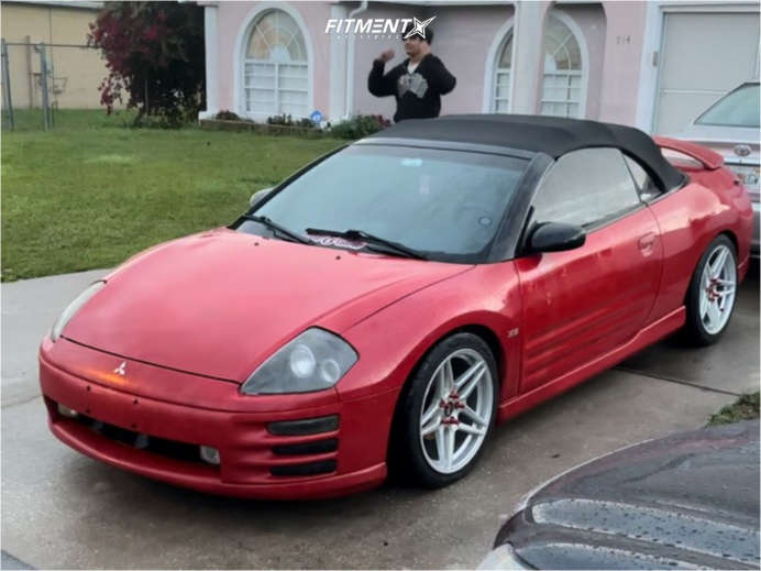 2002 Mitsubishi Eclipse Spyder GT with 18x8.5 ESR Rf15 and Nitto 235x40 ...