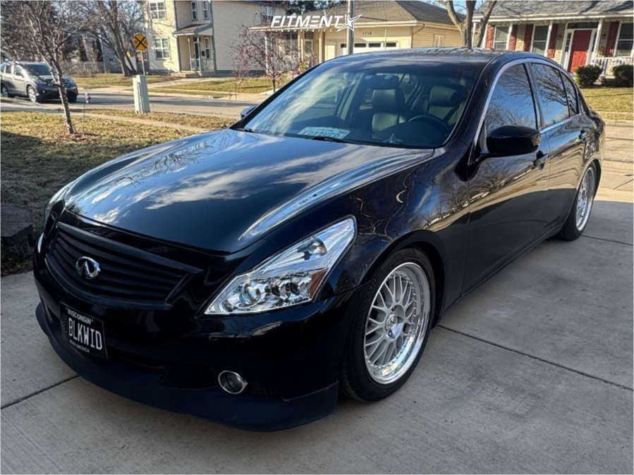 2012 INFINITI G37 X with 18x8.5 Work Meister M1 3P and Bridgestone ...