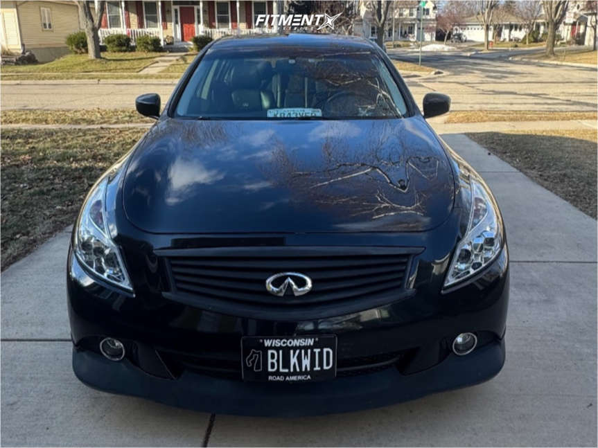 2012 INFINITI G37 X with 18x8.5 Work Meister M1 3P and Bridgestone ...
