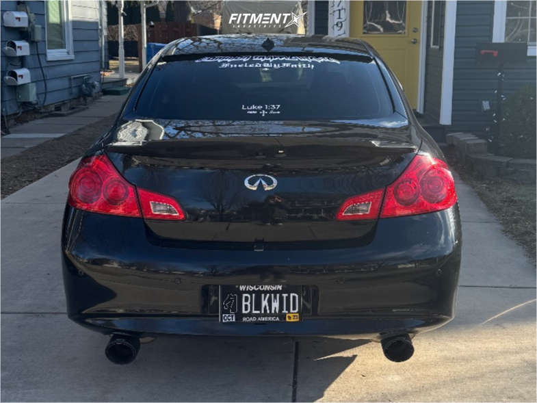 2012 INFINITI G37 X with 18x8.5 Work Meister M1 3P and Bridgestone ...
