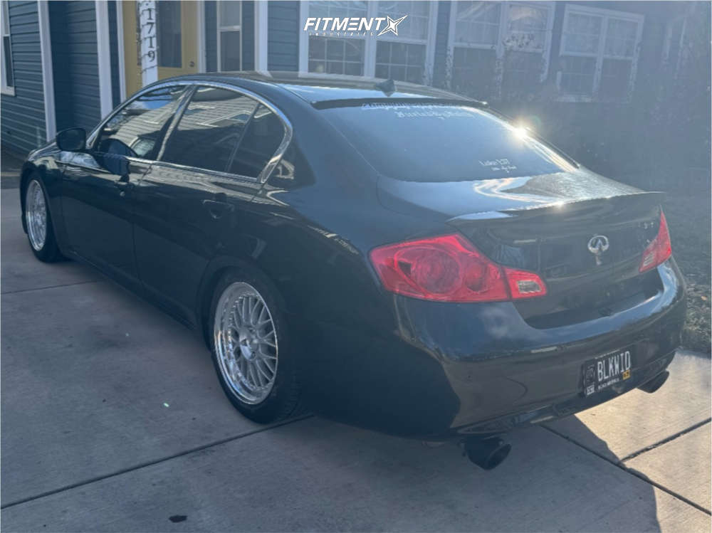 2012 INFINITI G37 X with 18x8.5 Work Meister M1 3P and Bridgestone ...