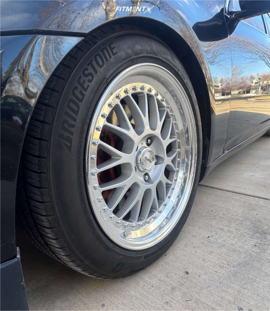 2012 INFINITI G37 X with 18x8.5 Work Meister M1 3P and Bridgestone ...