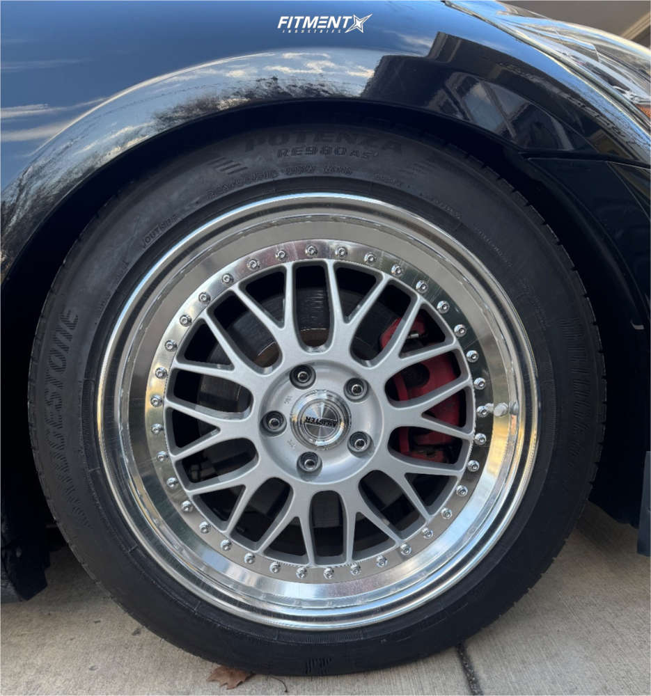 2012 INFINITI G37 X with 18x8.5 Work Meister M1 3P and Bridgestone ...