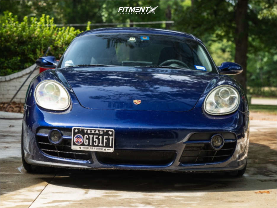 2006 Porsche Cayman S with 18x8.5 BBS Ri-a and Continental 245x40 on ...