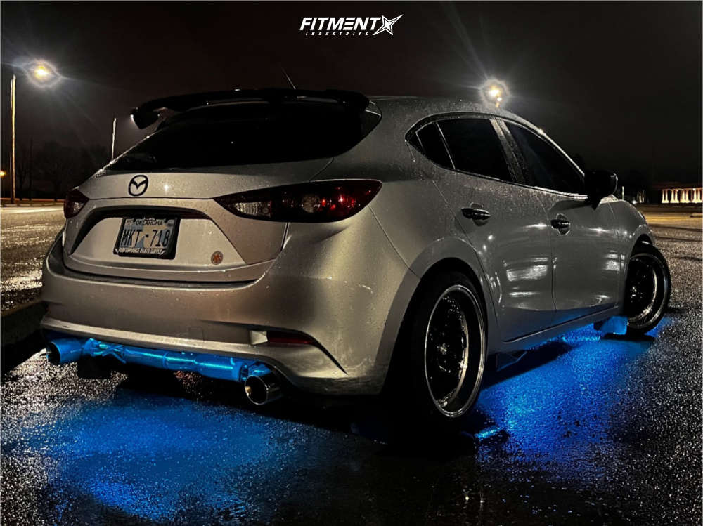 2017 Mazda 3 Sport GS with 18x9 Konig Ssm and Kosic 235x40 on Lowering ...