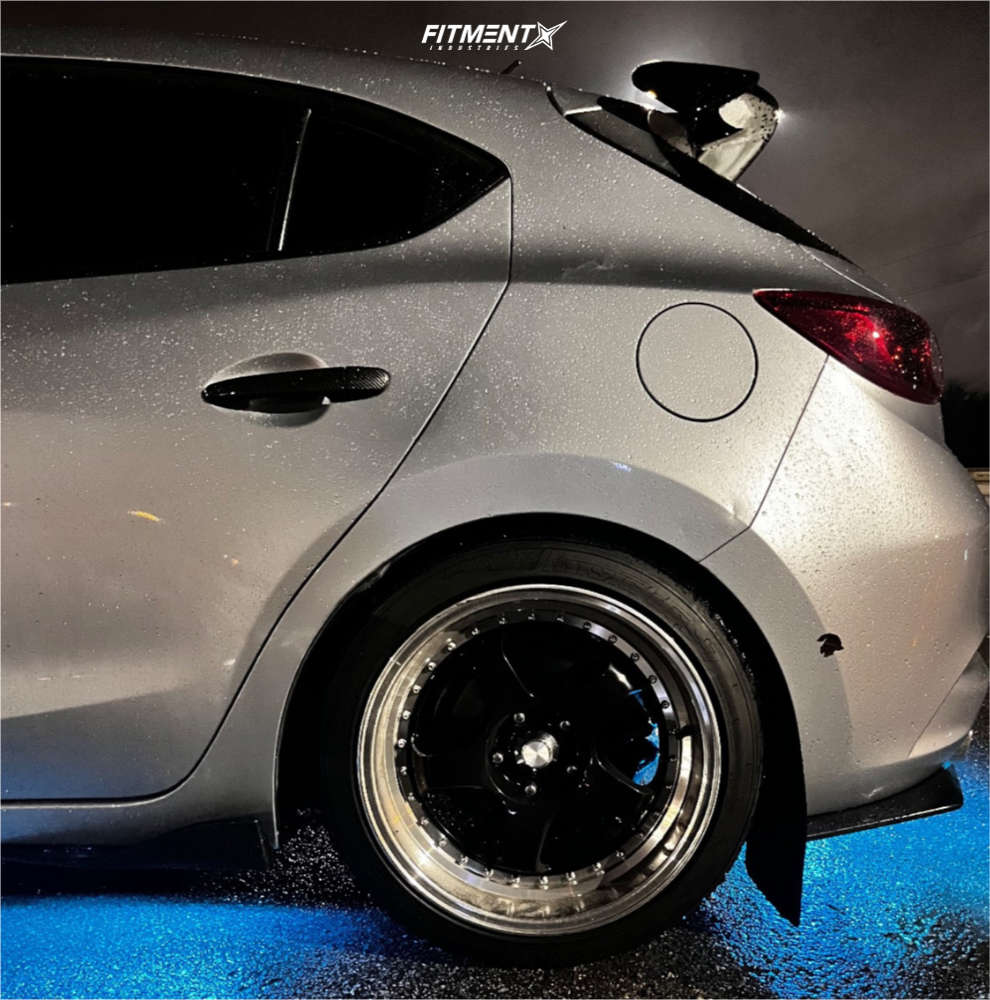 2017 Mazda 3 Sport GS with 18x9 Konig Ssm and Kosic 235x40 on Lowering ...