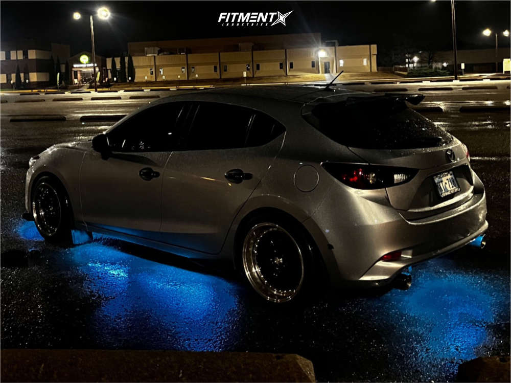 2017 Mazda 3 Sport GS with 18x9 Konig Ssm and Kosic 235x40 on Lowering ...