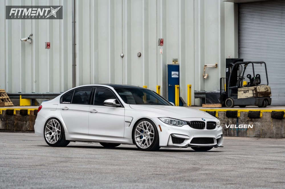 2016 BMW M3 Base with 20x9.5 Velgen Vfdb7 and Pirelli 265x30 on ...