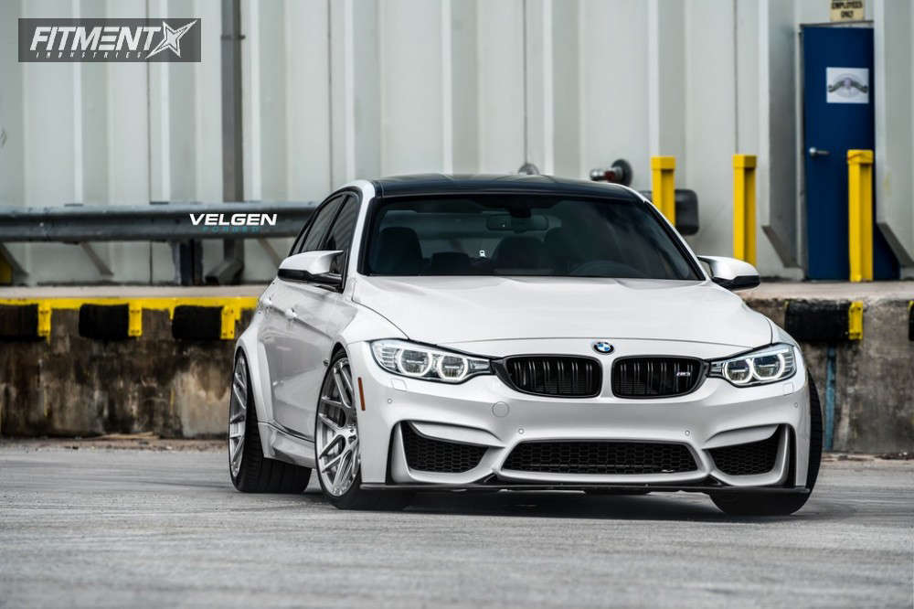 2016 BMW M3 Base with 20x9.5 Velgen Vfdb7 and Pirelli 265x30 on ...